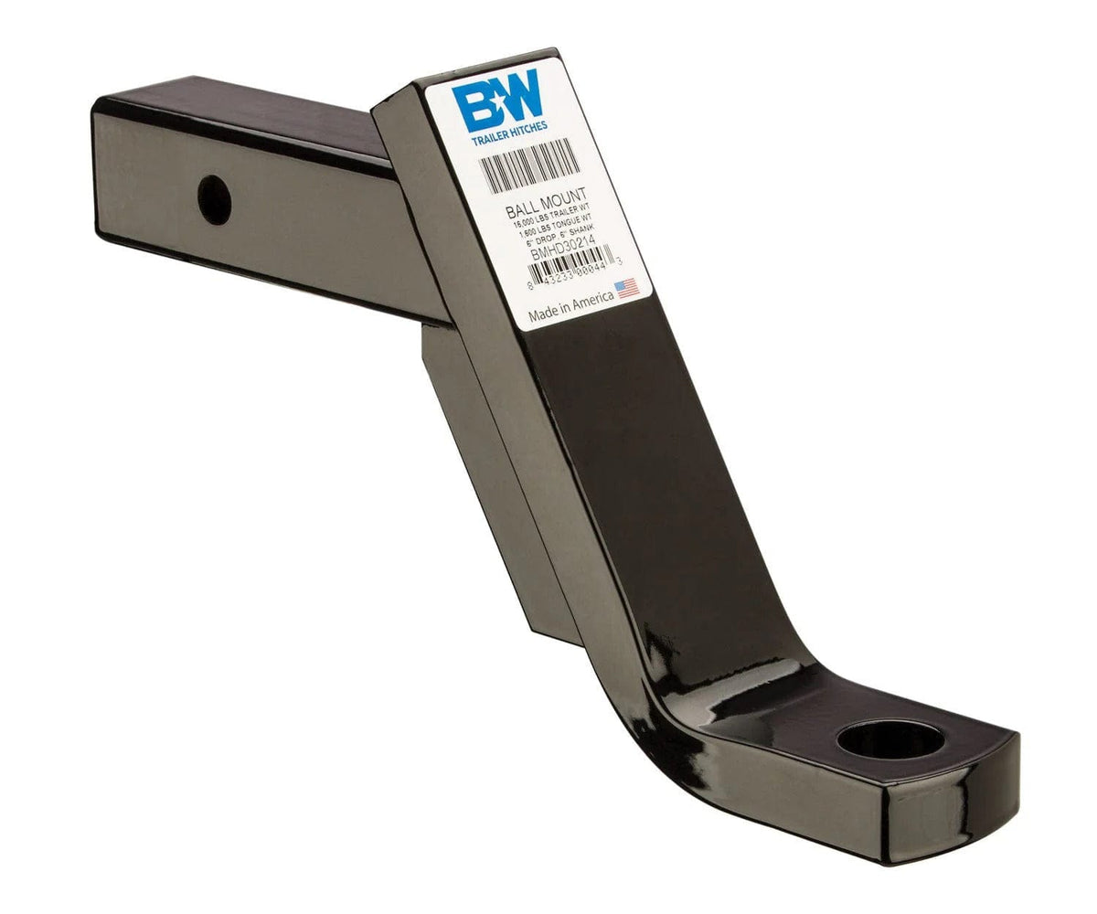 B&W Hitches 2.5' Ball Mount 16K 6' Drop | AirSuspension.com